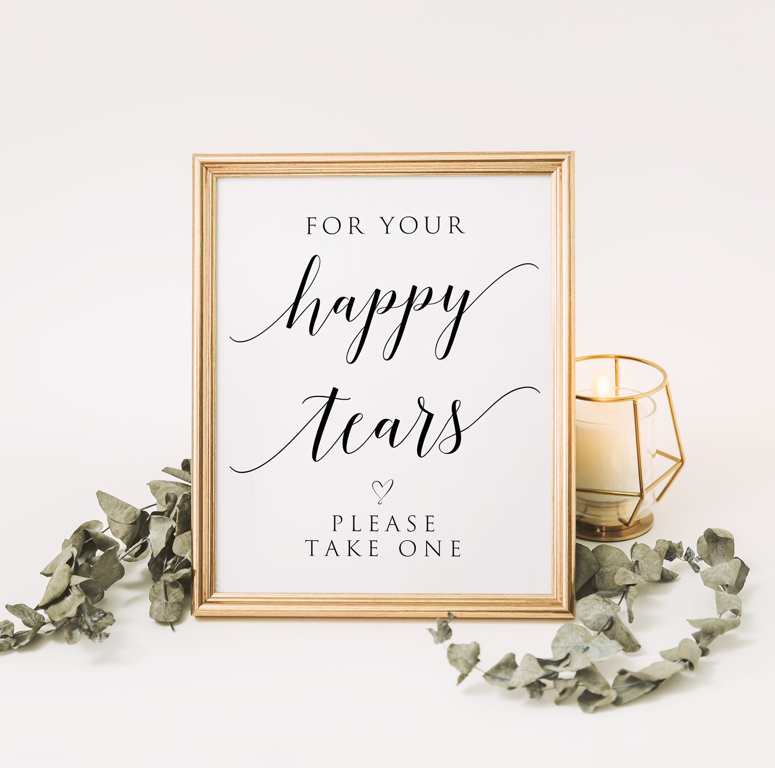 Printable for Your Happy Tears Sign for Your Happy Tears | Etsy