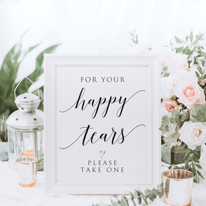 Printable for Your Happy Tears Sign, for Your Happy Tears Printable ...