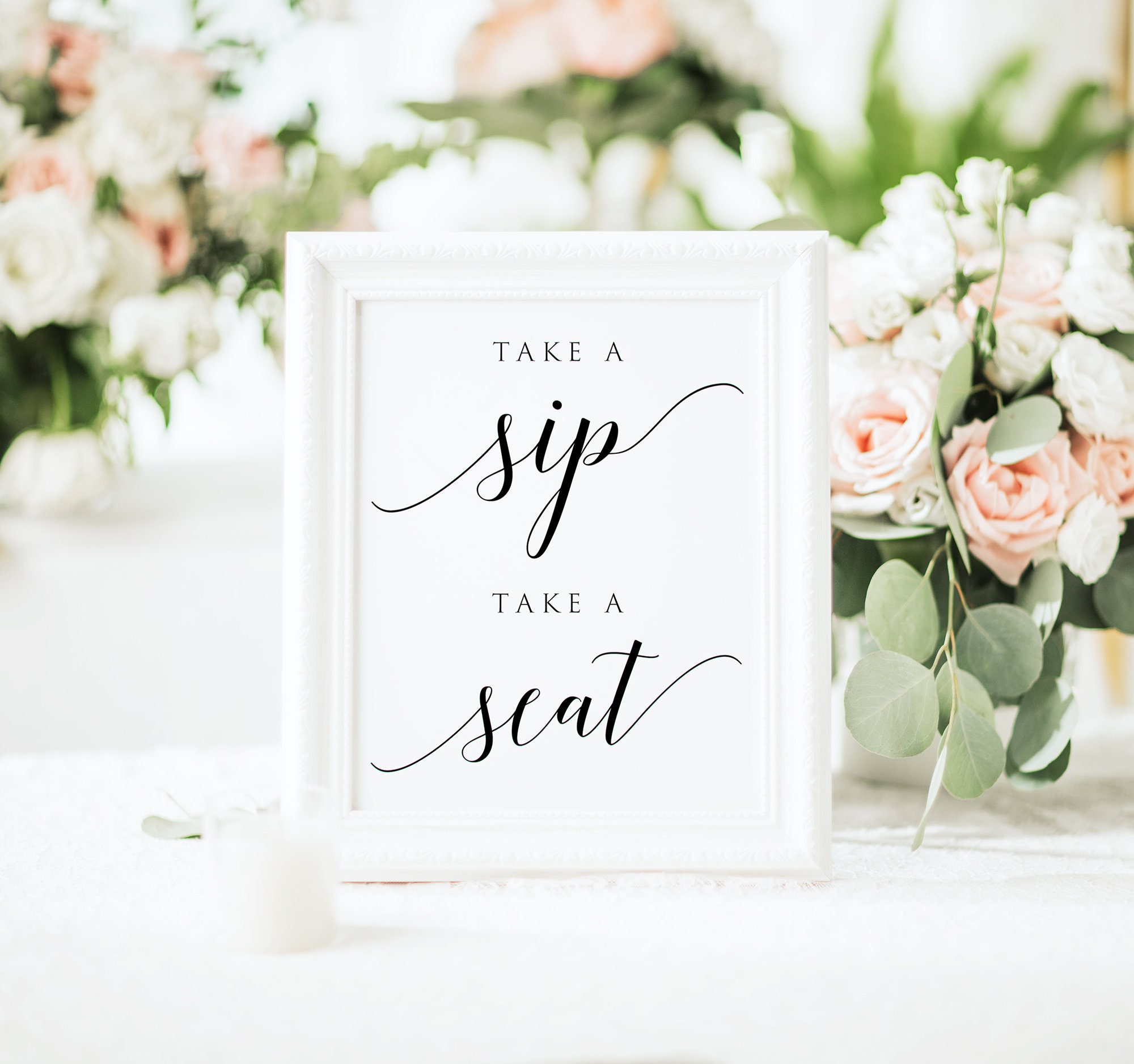 Seating Sign Template Printable Take Your Seat Sign Find | Etsy Canada