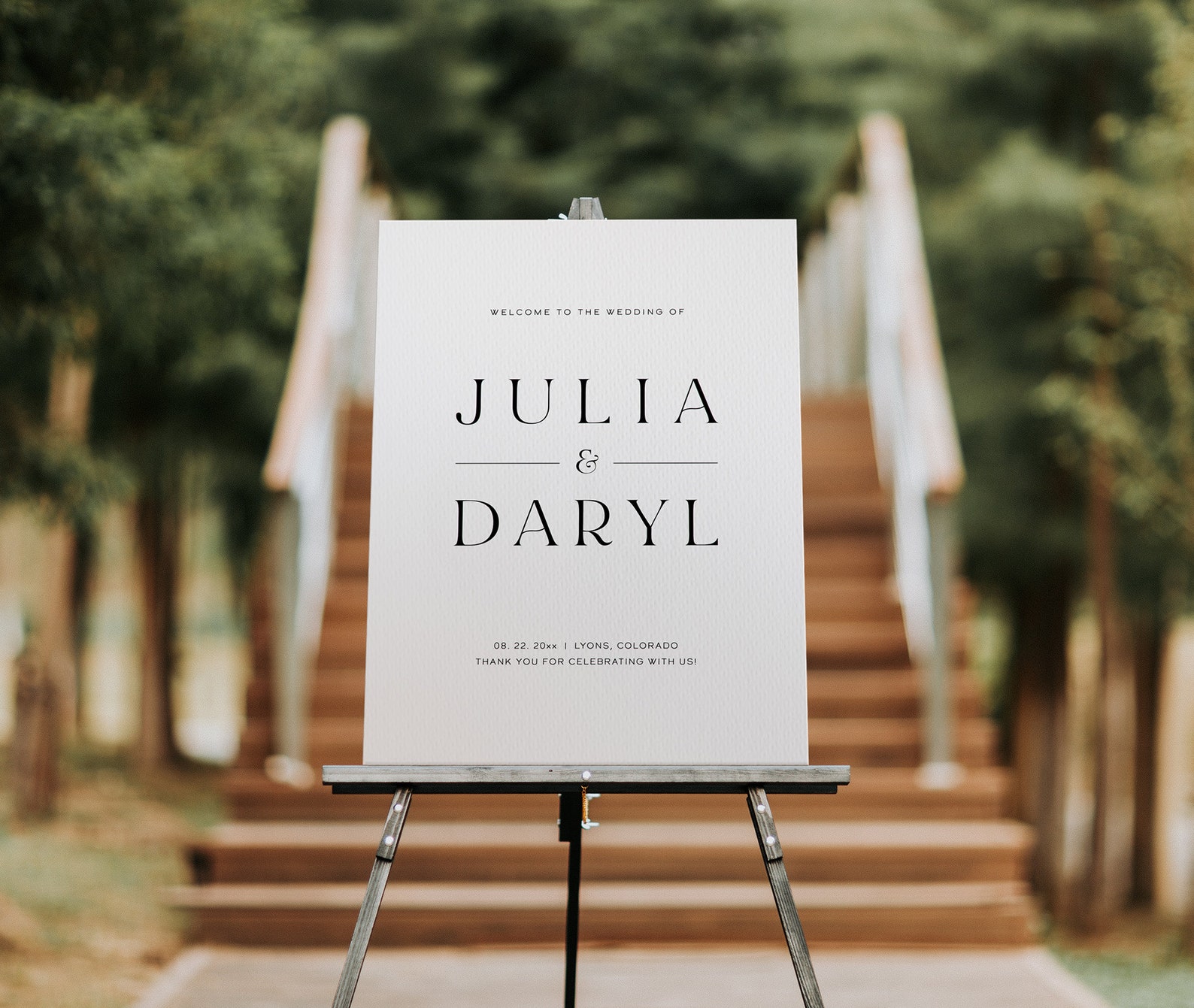 6 Sizes Wedding Welcome Sign Template Printable Welcome Sign | Etsy