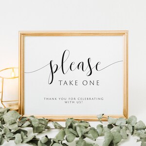 Printable Please Take One Sign, Take One Sign, Printable Take One Sign ...