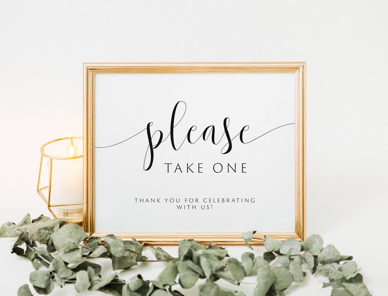 Printable Please Take One Sign Take One Sign Printable Take - Etsy