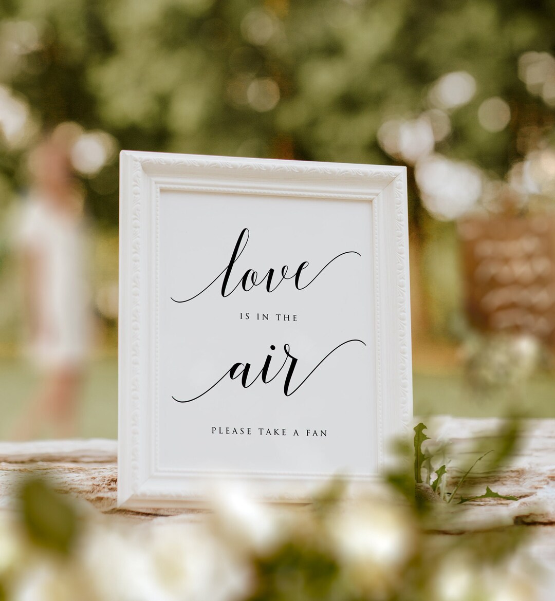 Love is in the Air Sign, Wedding Fans Sign, Grab A Fan Sign, Wedding ...