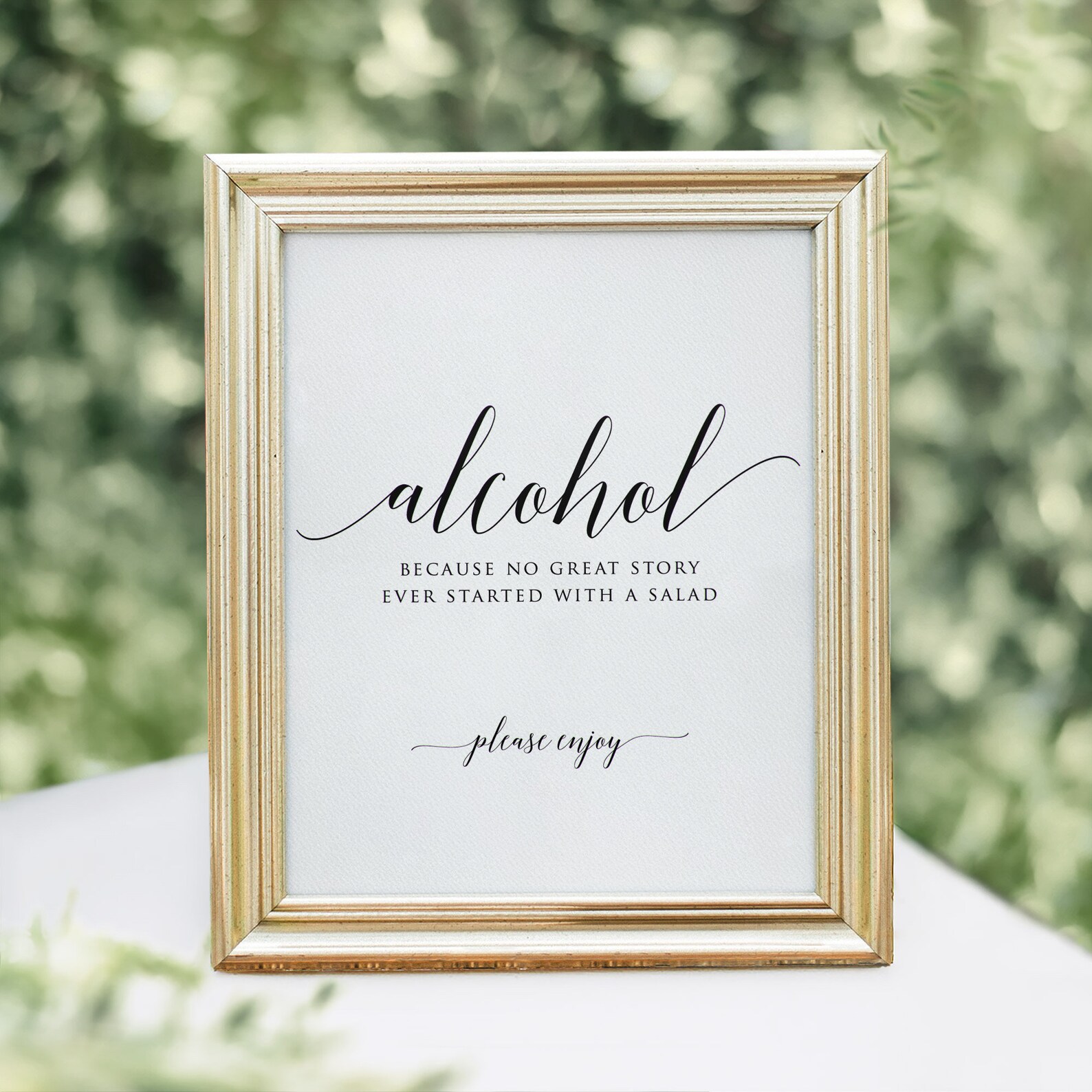 Printable Alcohol Sign Bar Sign Wedding Sign Reception - Etsy