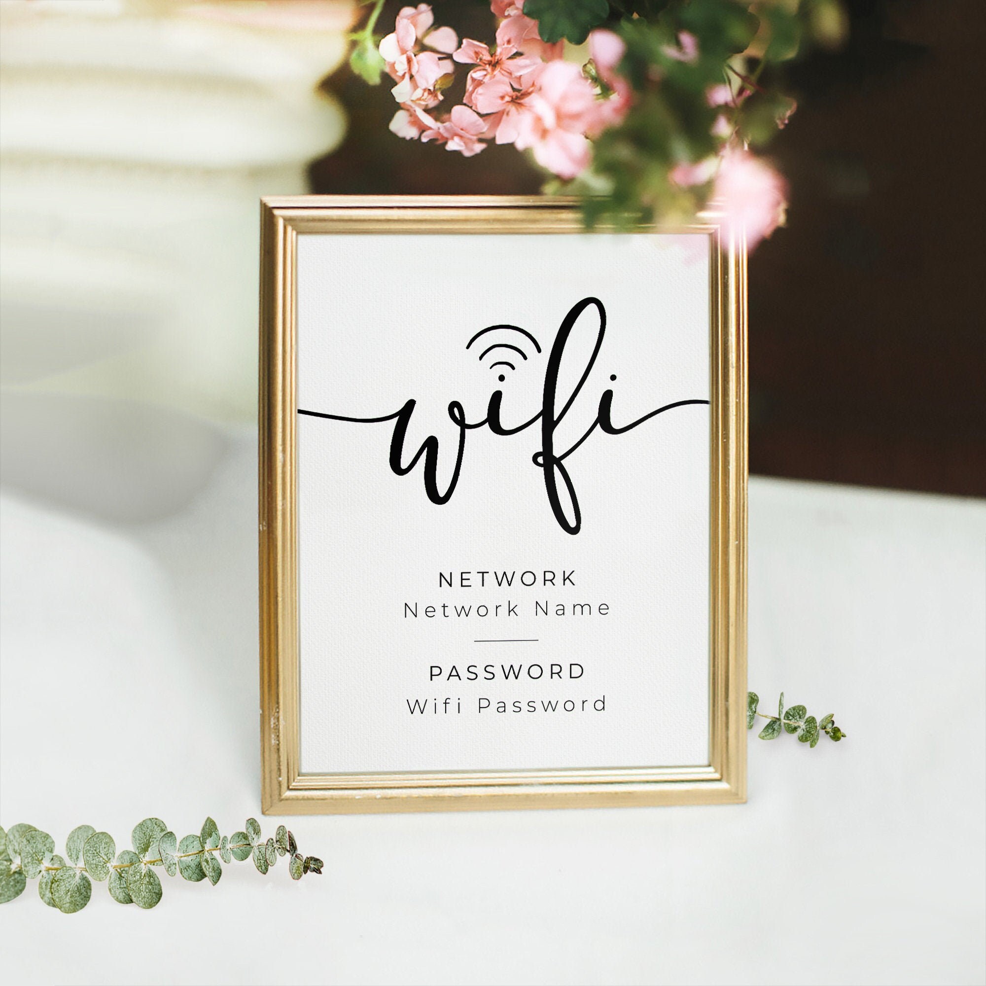 WIFI Password Sign Printable Wifi Sign WIFI Password Sign | Etsy Canada