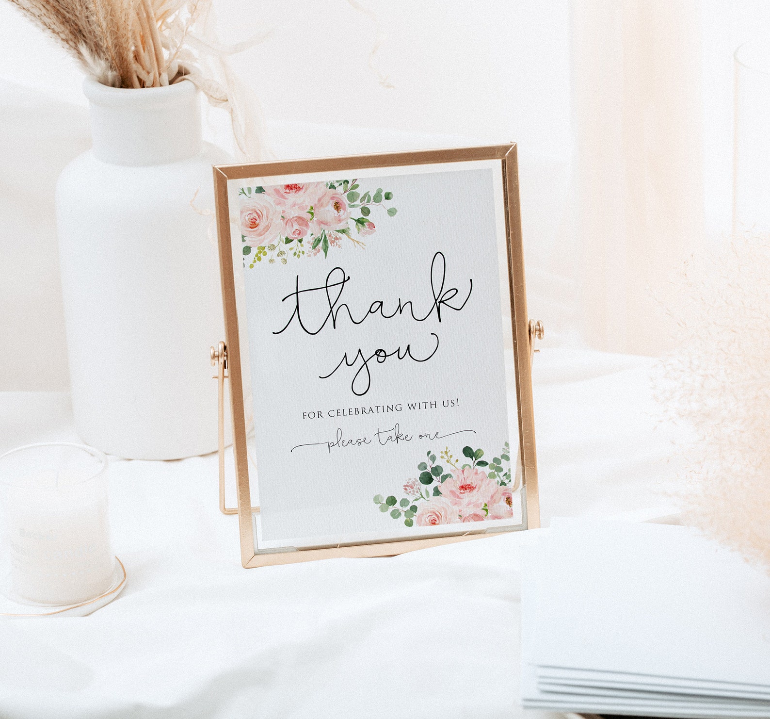 Floral Thank You Favors Sign Thank You Favors Sign Printable - Etsy