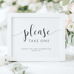 Printable Please Take One Sign, Take One Sign, Printable Take One Sign ...