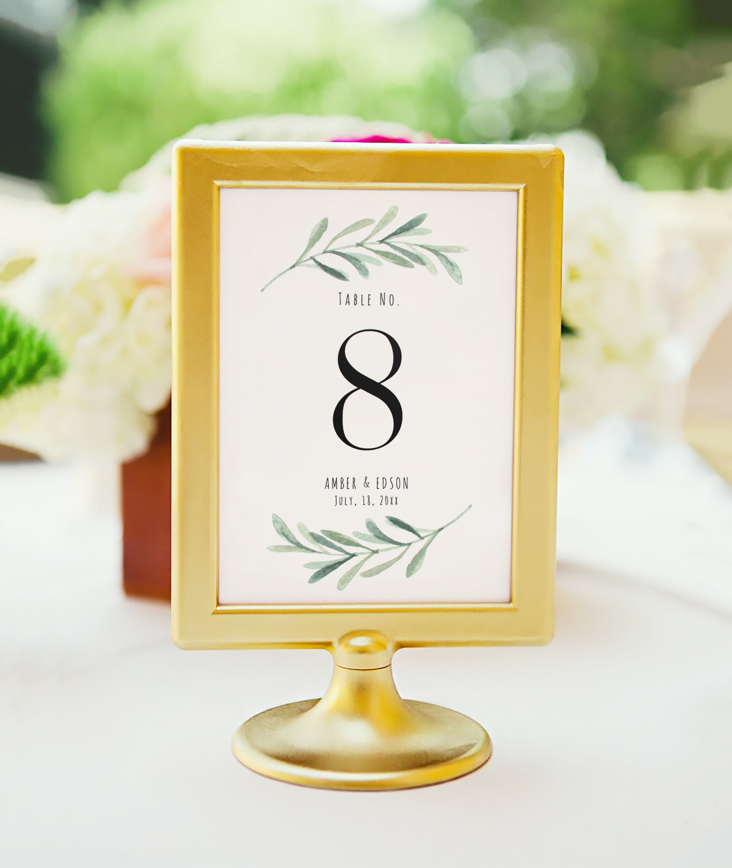 Printable Table Numbers Table Numbers Printable Table | Etsy