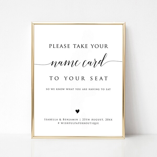 Escort Cards Sign - Etsy