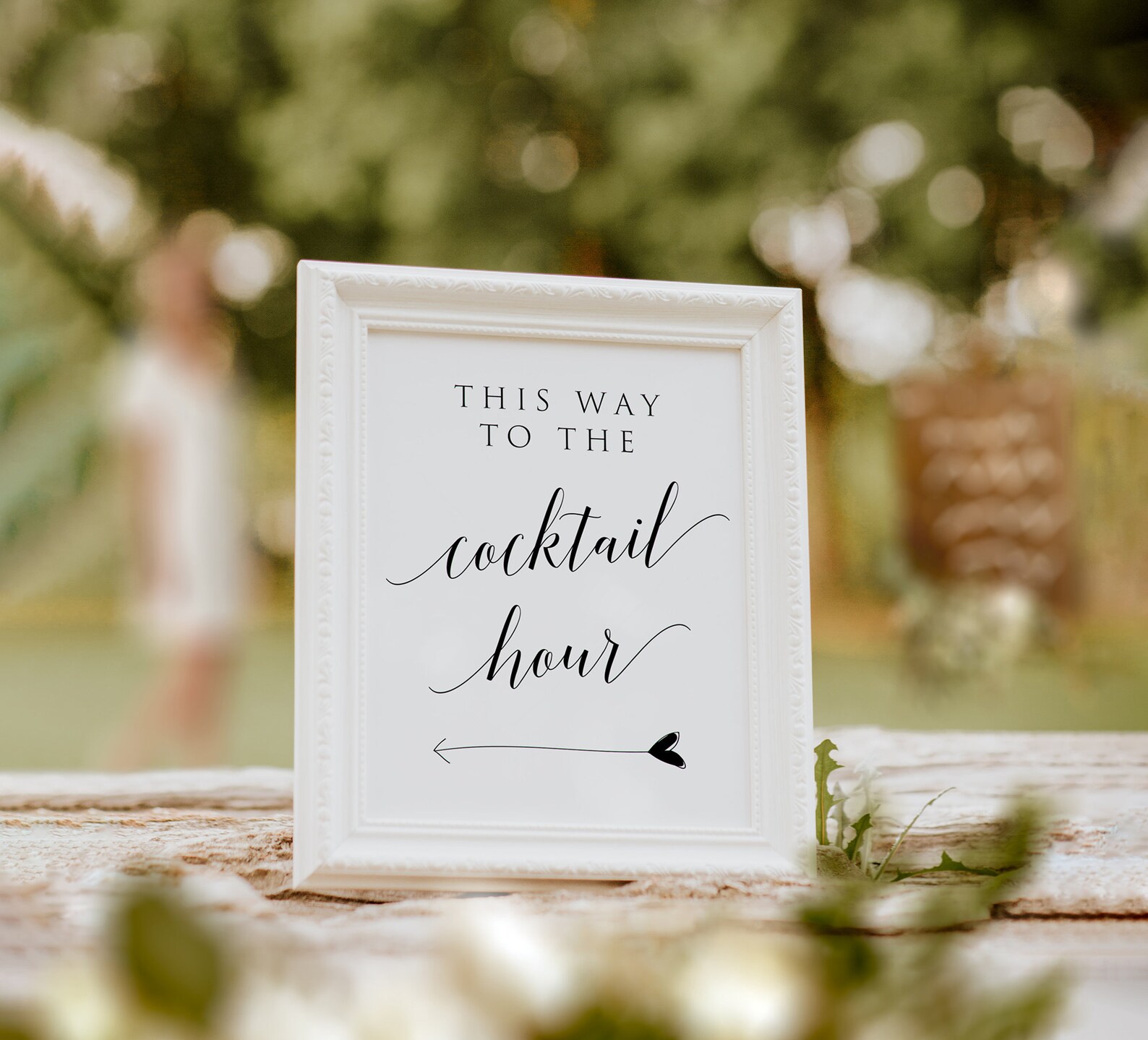 This Way to Cocktail Hour Cocktail Hour Sign Cocktail Hour | Etsy