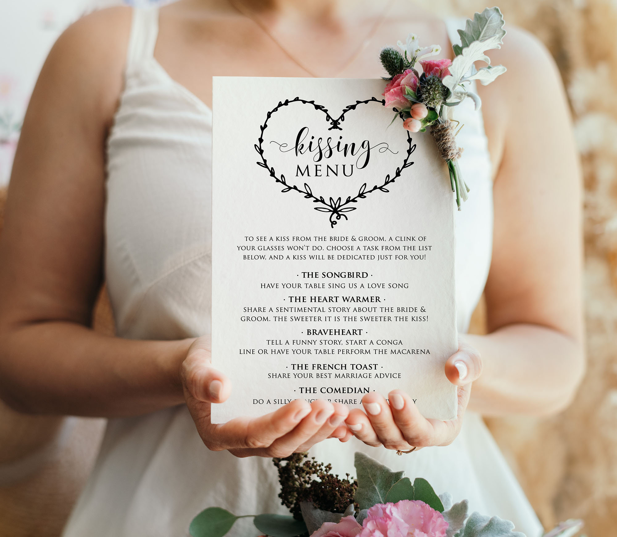 Kissing Menu Wedding Ideas Kissing Menu Printable Wedding - Etsy Canada