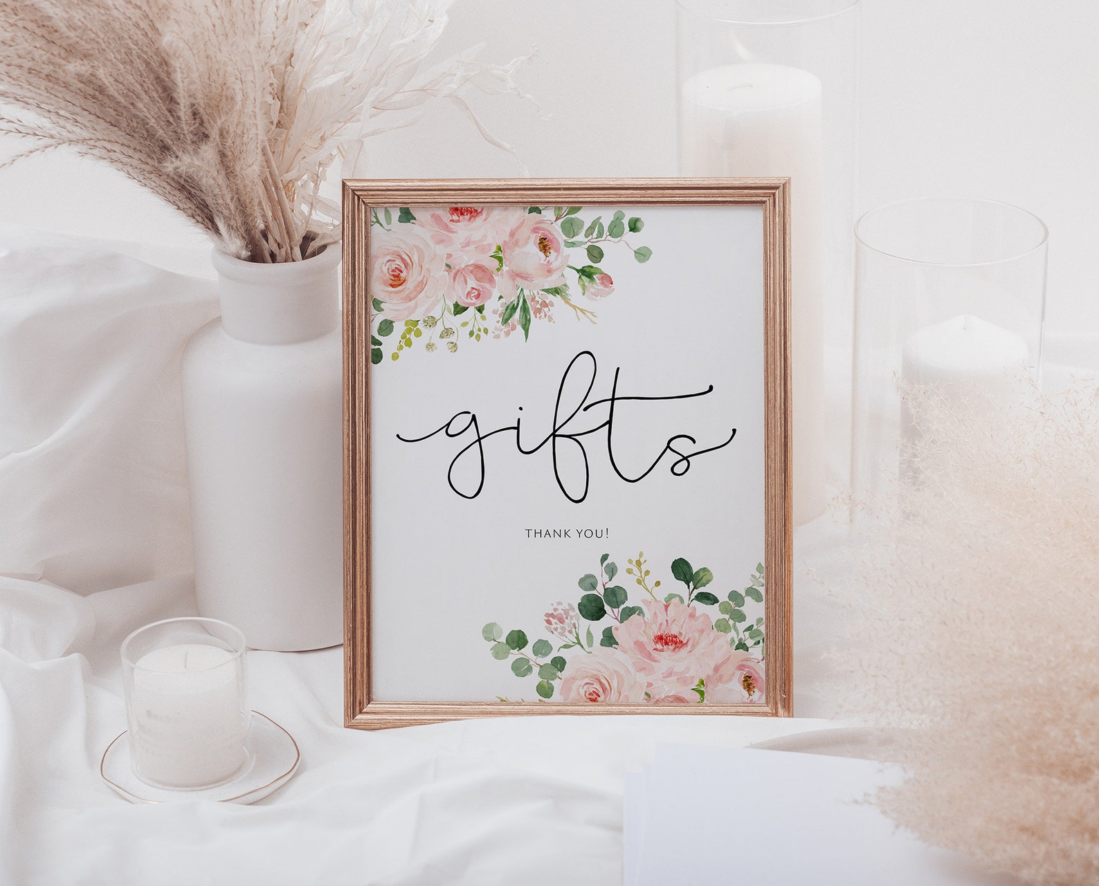 Floral Gifts Sign Printable Gifts Sign Blush Pink Gifts - Etsy