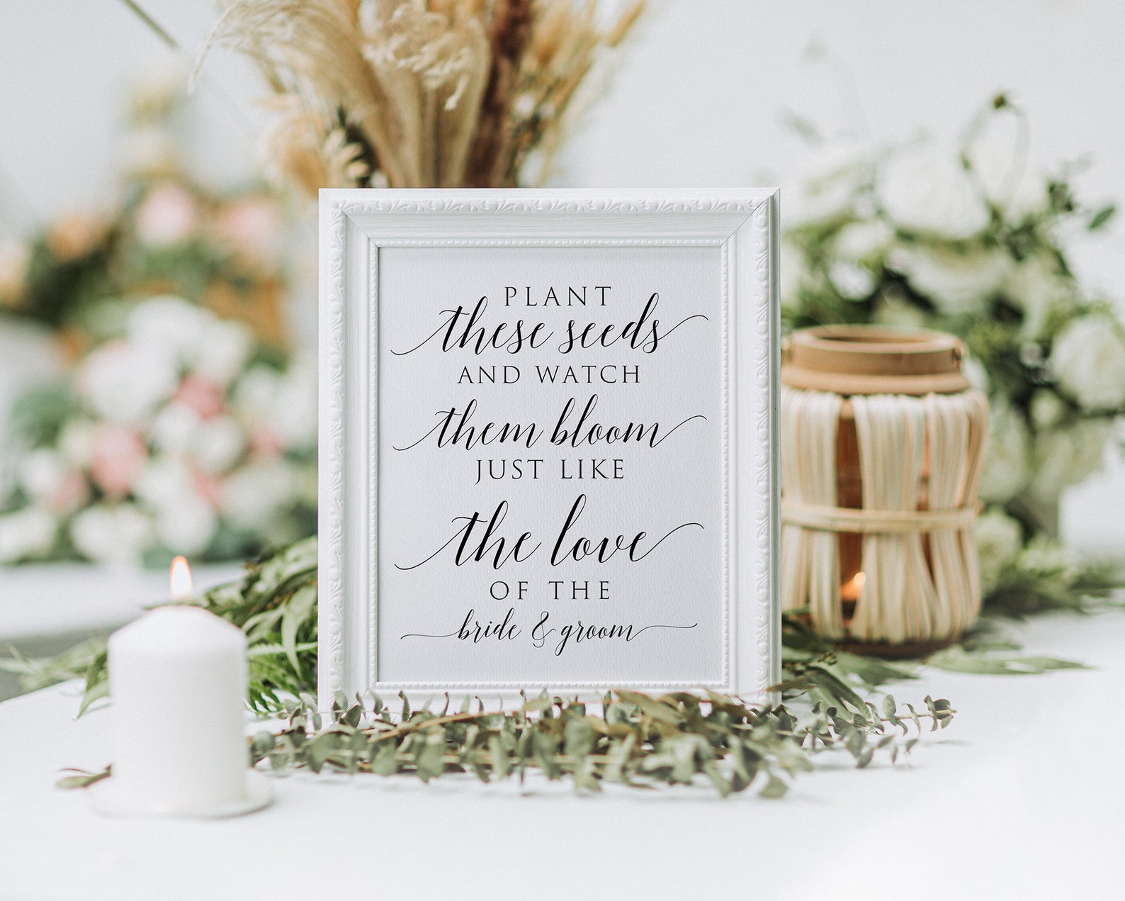 Seed Favors Sign Wedding Seed Favors Wedding Sayings - Etsy