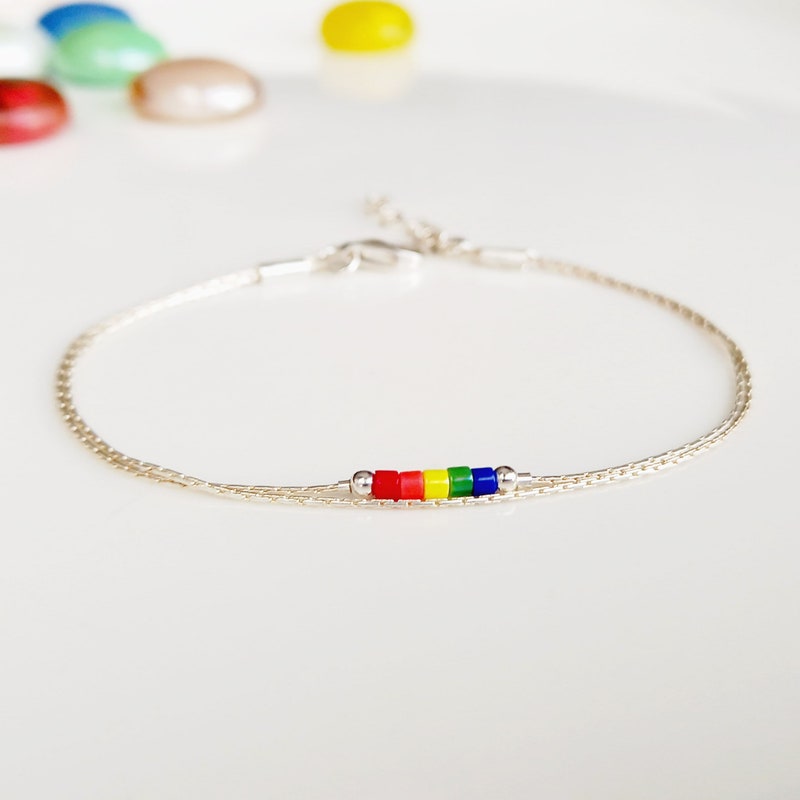 Rainbow Bracelet - Etsy