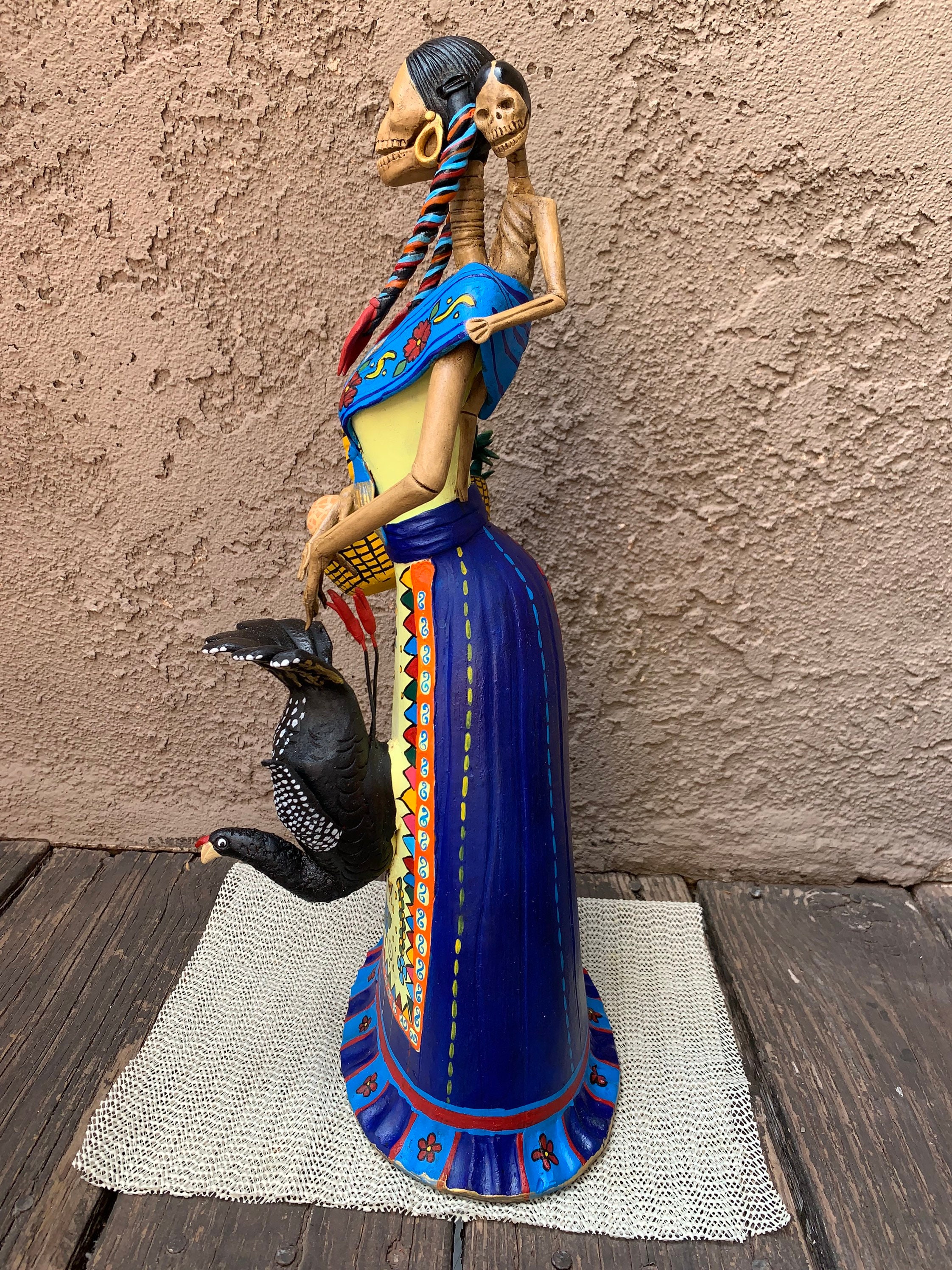 Catrina de Barro Clay Día de Muertos de Michoacán México. SÓLO | Etsy