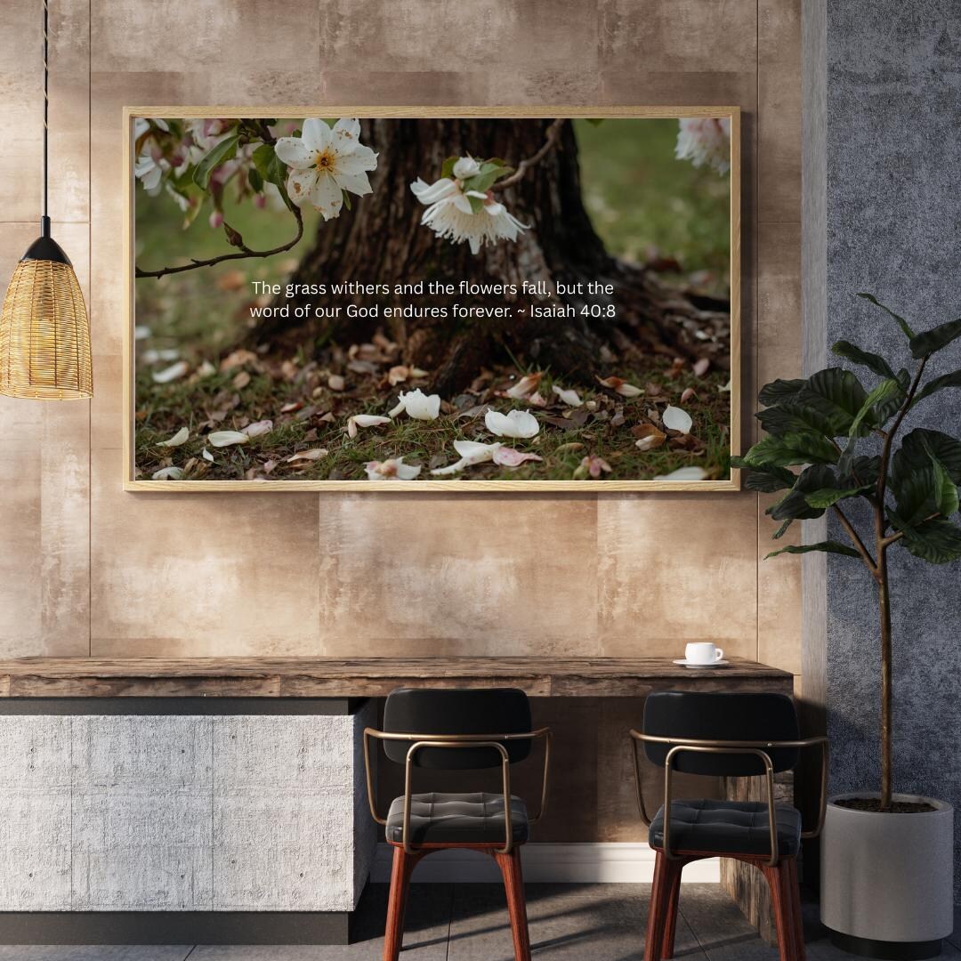 God's Enduring Word in a Floral Setting (isaiah 40:8) - Etsy