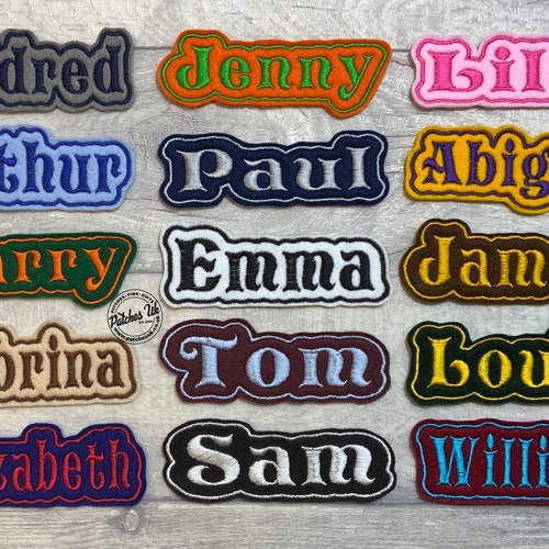 Personalized Name Embroidered Patch Personalised Biker - Etsy
