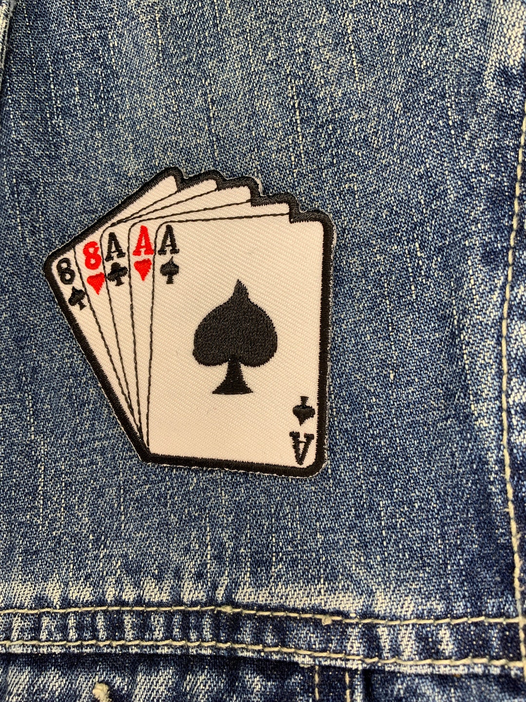 Playing Cards Embroidered Fabric Patch 0114 - Etsy