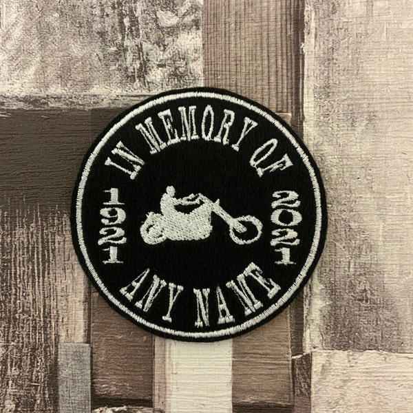 Biker Memorial Patch - Etsy