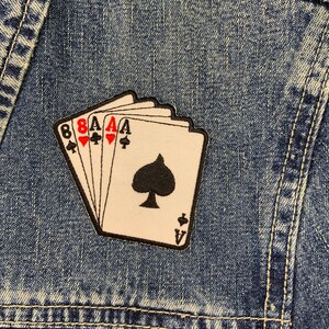Playing Cards Embroidered Fabric Patch 0114 - Etsy