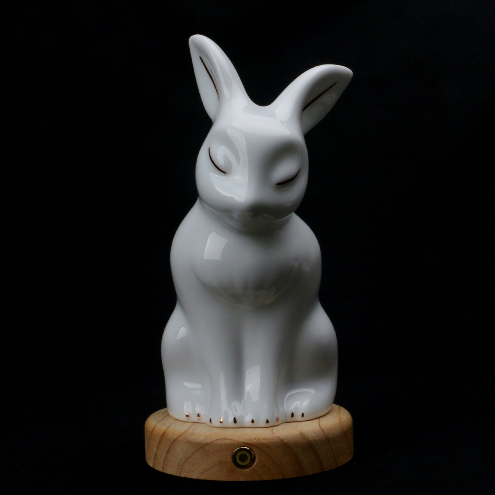 Little Bunny Ceramic Table Lamp, Ceramic Rabbit Night Light, Ceramic ...