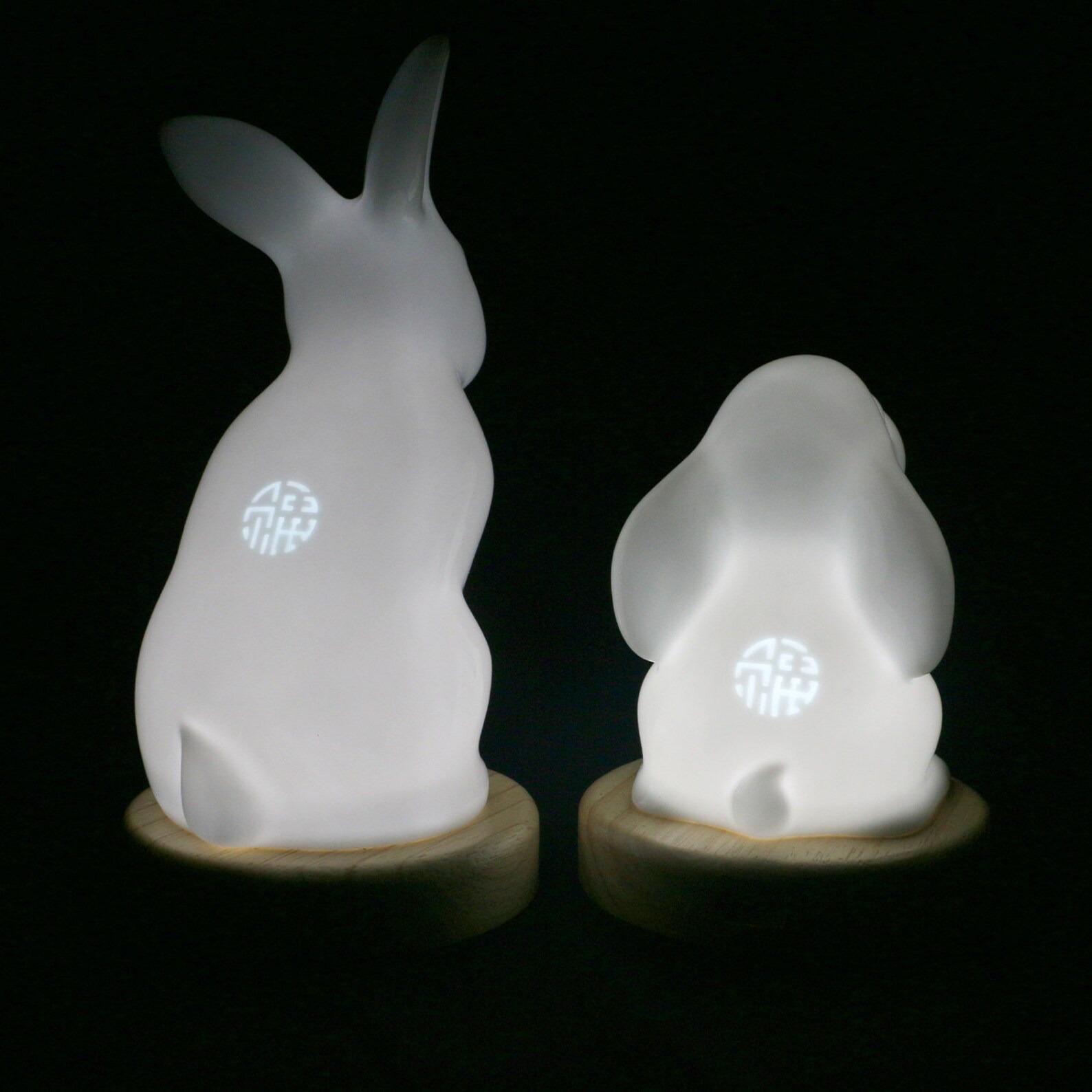 Little Bunny Ceramic Table Lamp, Ceramic Rabbit Night Light, Ceramic ...
