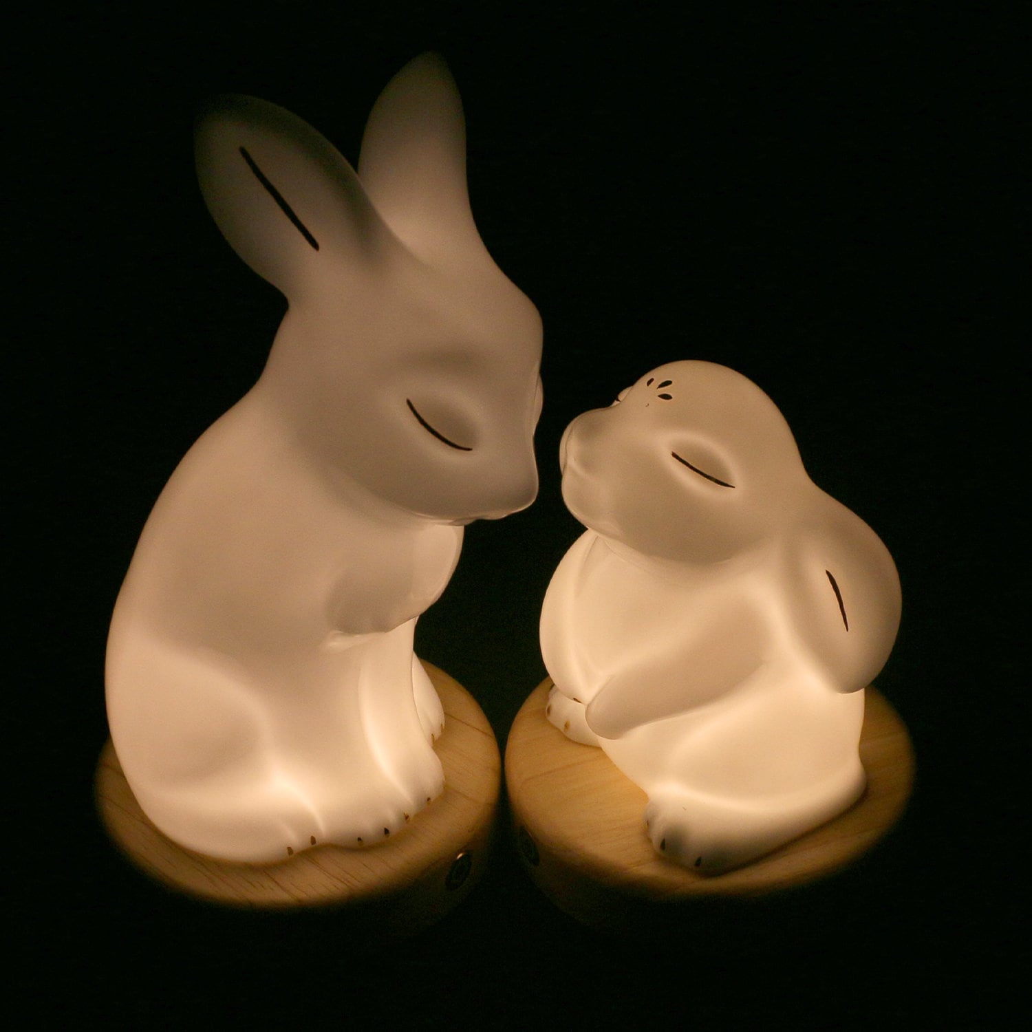 Little Bunny Ceramic Table Lamp, Ceramic Rabbit Night Light, Ceramic ...