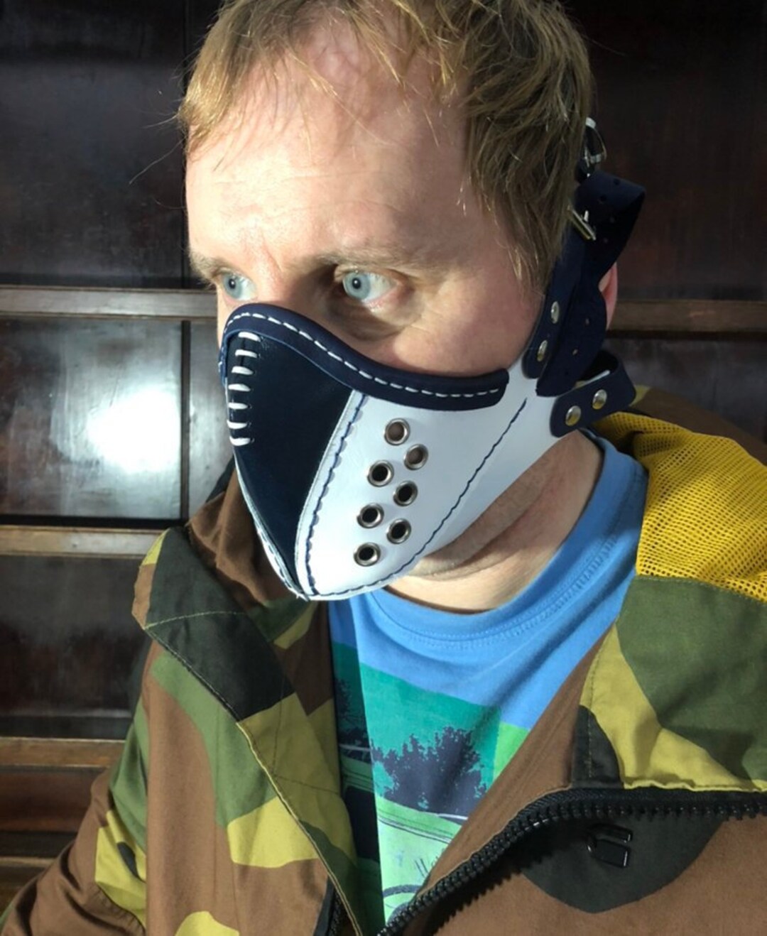 Leather Cosplay Mask Cosplay Handmade Steampunk Real Leather Fantasy ...