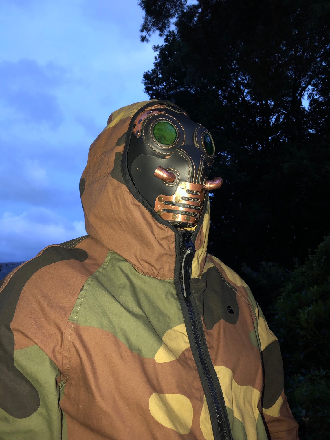 Bounty Hunter Mask Steampunk Face Mask Leather Mask - Etsy