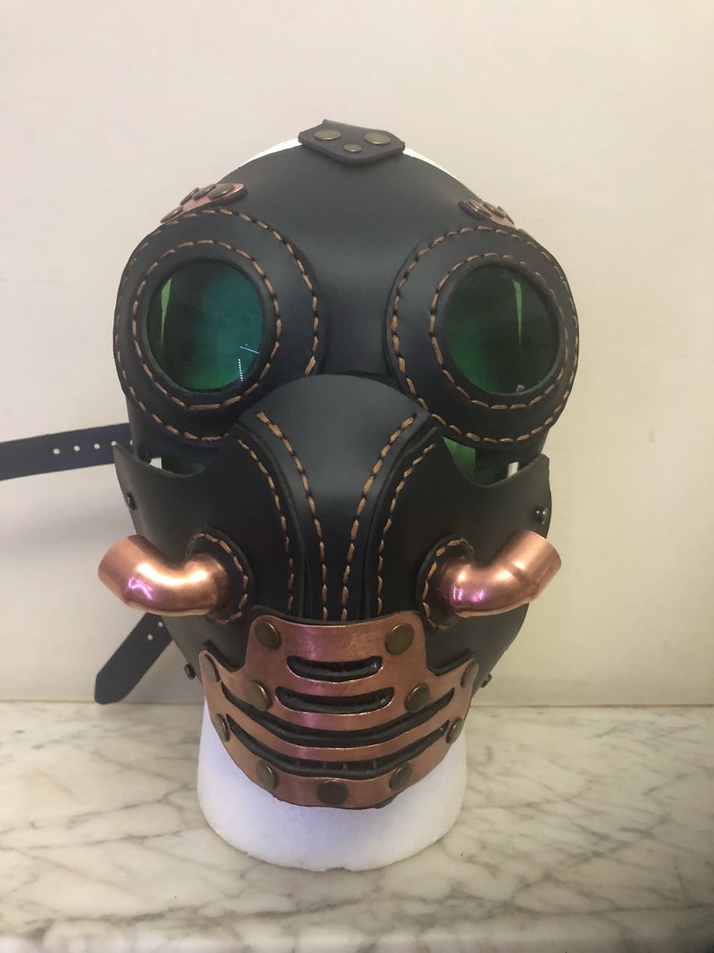 Bounty Hunter Mask Steampunk Face Mask Leather Mask - Etsy