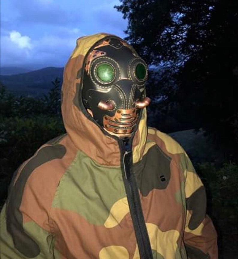 Bounty Hunter Mask Steampunk Face Mask Leather Mask - Etsy