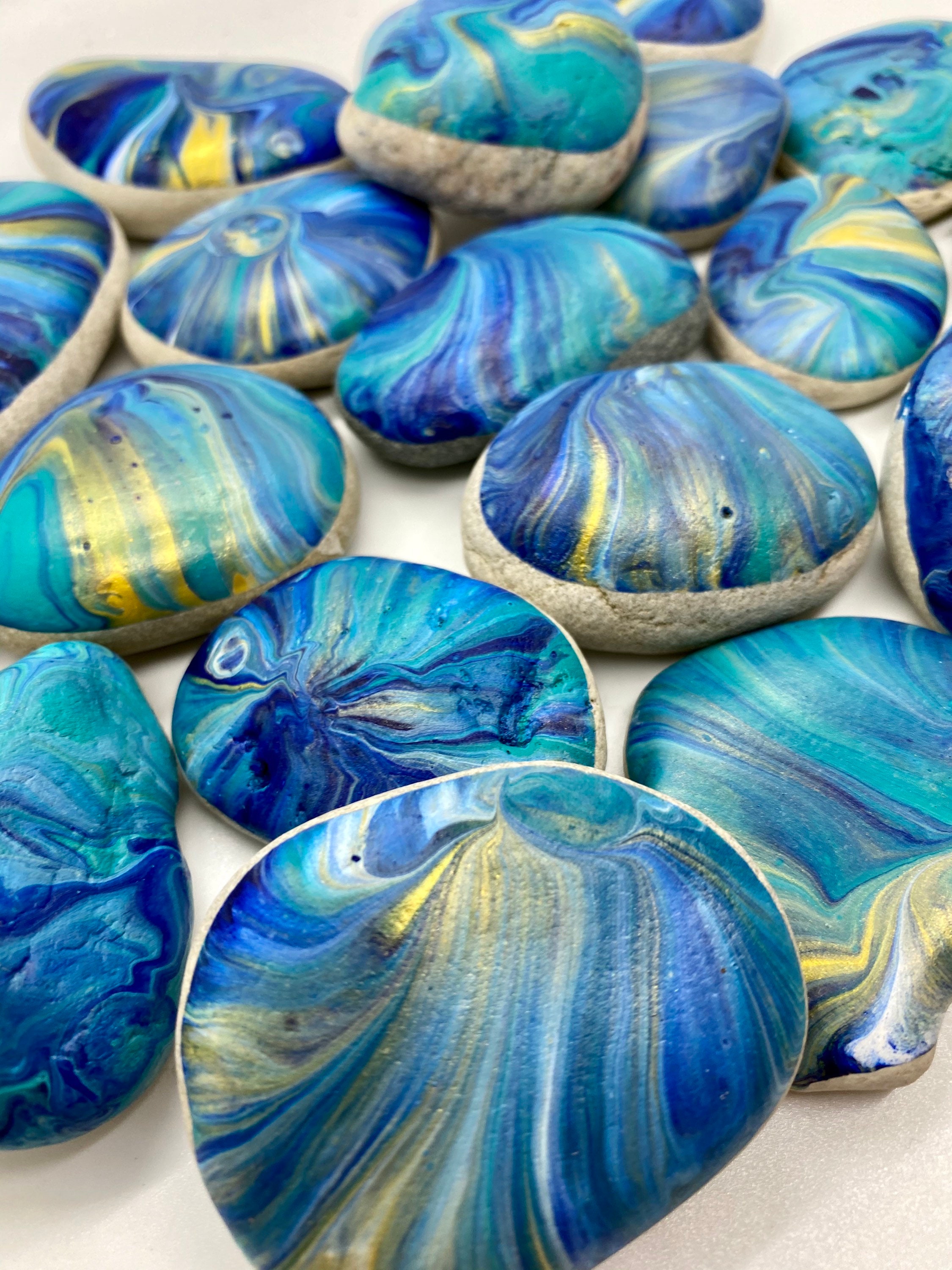 Blue Painted Rock Ideas at Aiden Scurry blog