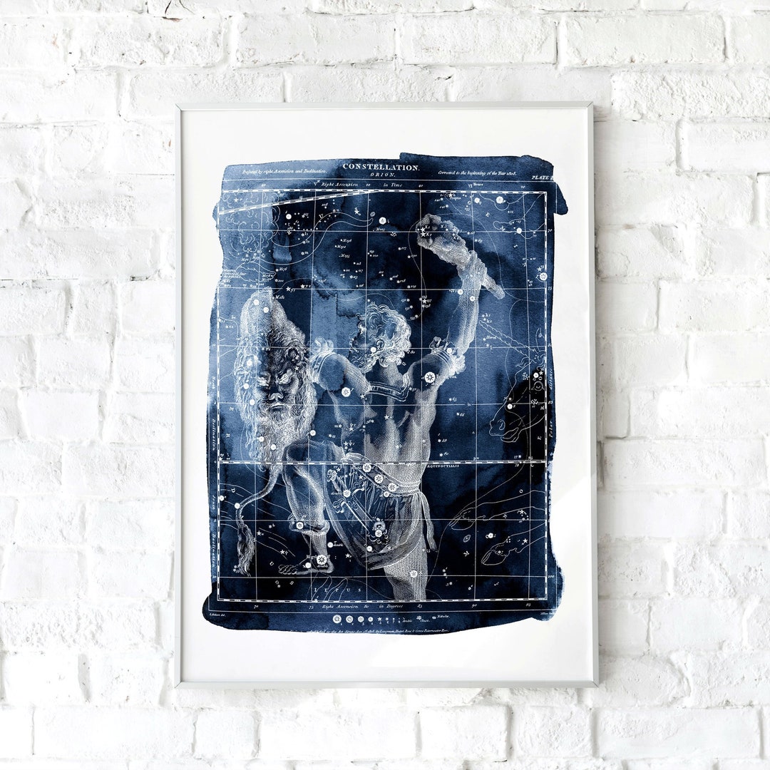 Constellation Orion Celestial Printable Artwork Instant Download ...
