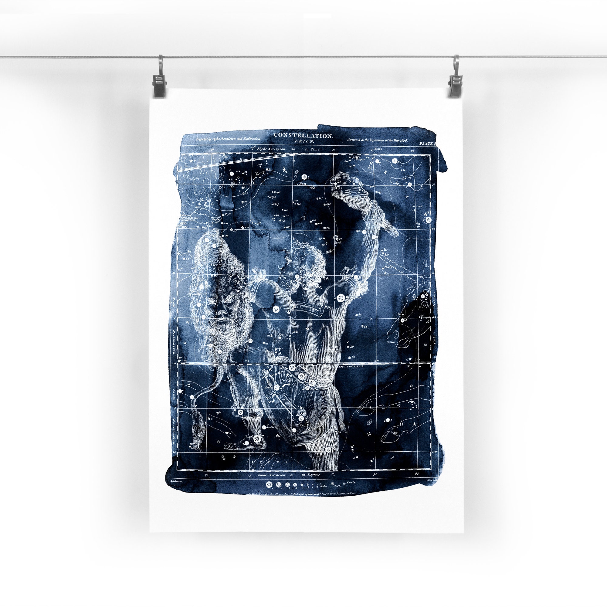 Constellation Orion Celestial Printable Artwork Instant Download ...