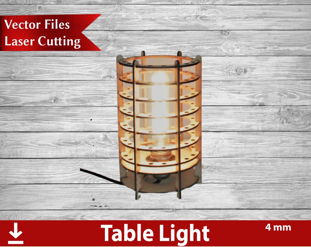 Light Table DFX File for Laser Real Working All Wood Kit DIY ...