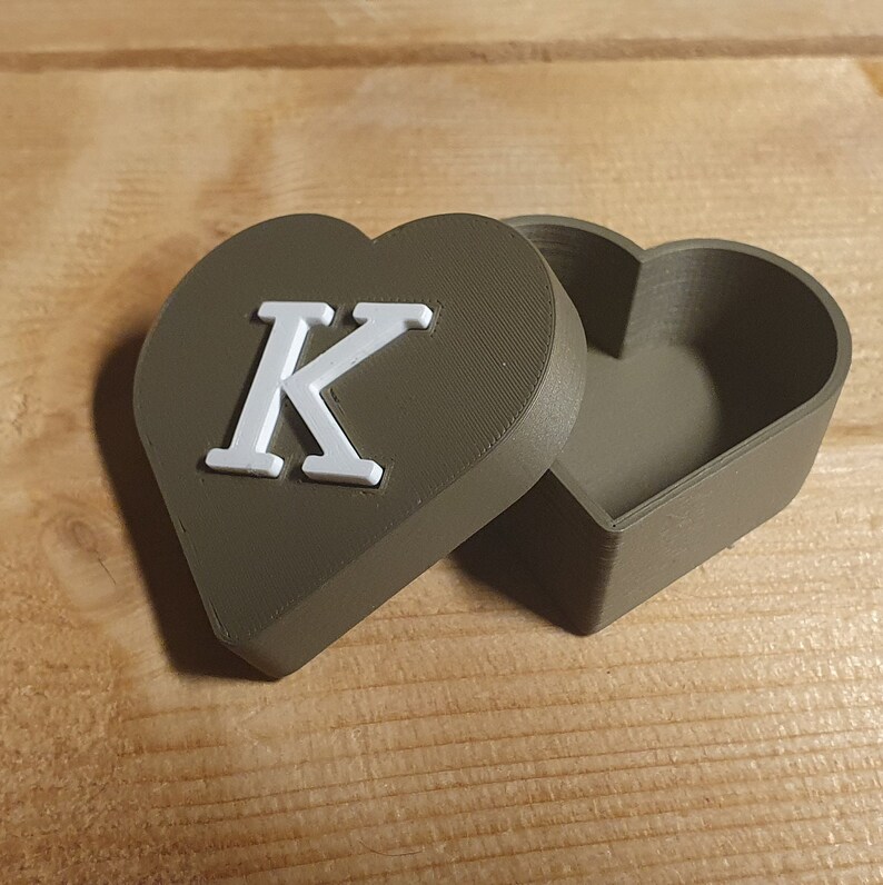 3D Juwelry Box Heart Shape, STL File, 3D Printing ABC, Digital Files ...