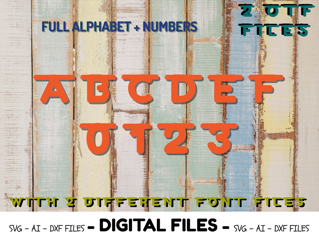 Lasercut - Letter and Number Garland - Alphabeth & Numbers - Digital ...