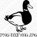 Standing Duck SVG, Duck Vector, Duck PNG, Duck Svg, Duck DXF, Animal ...