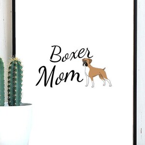Boxer Mum SVG - Boxer Mom SVG - Boxer Mom Decal - Boxer Svg Cuts - Cut ...