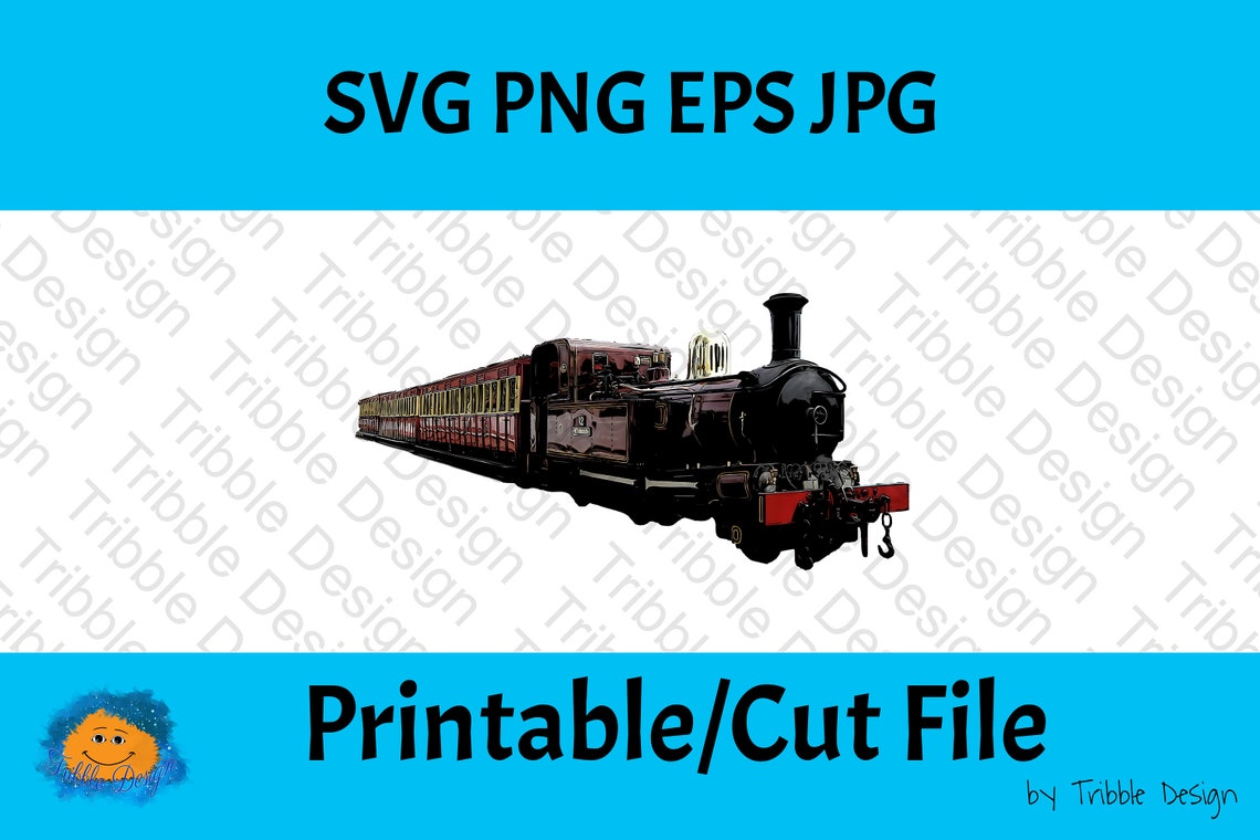 Steam Train SVG, Steam Locomotive, Decal, Cut Files, Vinyl, Clipart ...