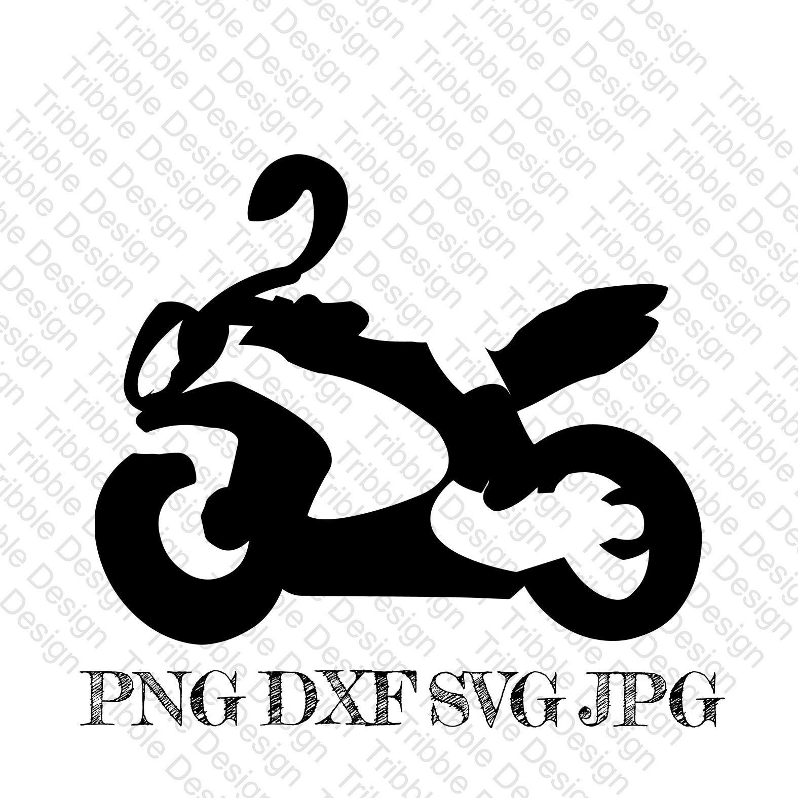 Motorbike Rider Svgdxfpngcut Filemotorcycle - Etsy