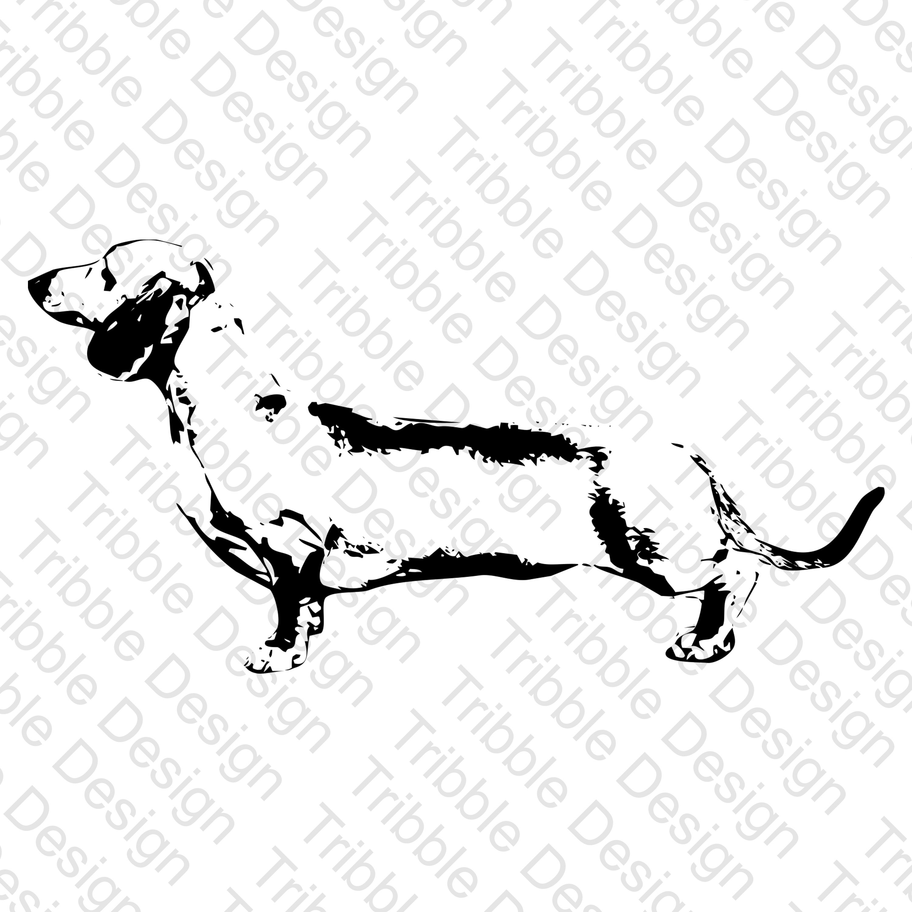 Dachshund, Weiner Dog Vector Art, Cut Files, Dog SVG, Dachshund Cut ...