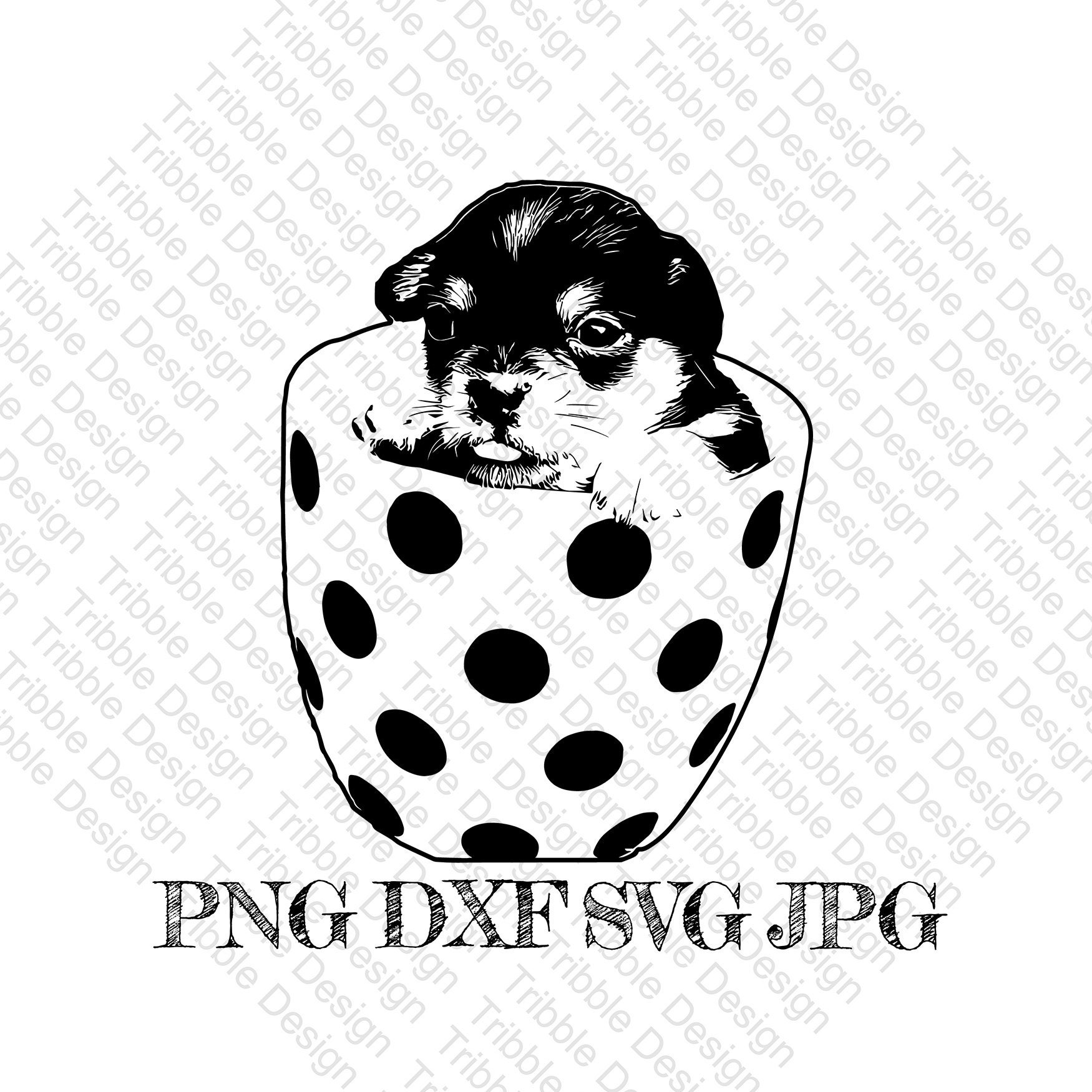 Pup in a Cup Svg,dxf,png,cut File,puppy in Cup,puppy Svg,chihuahua ...