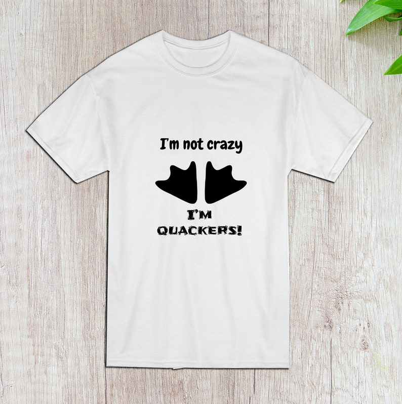 I'm Not Crazy I'm Quackers, Funny Duck SVG, Decal, Cut Files, Vinyl ...