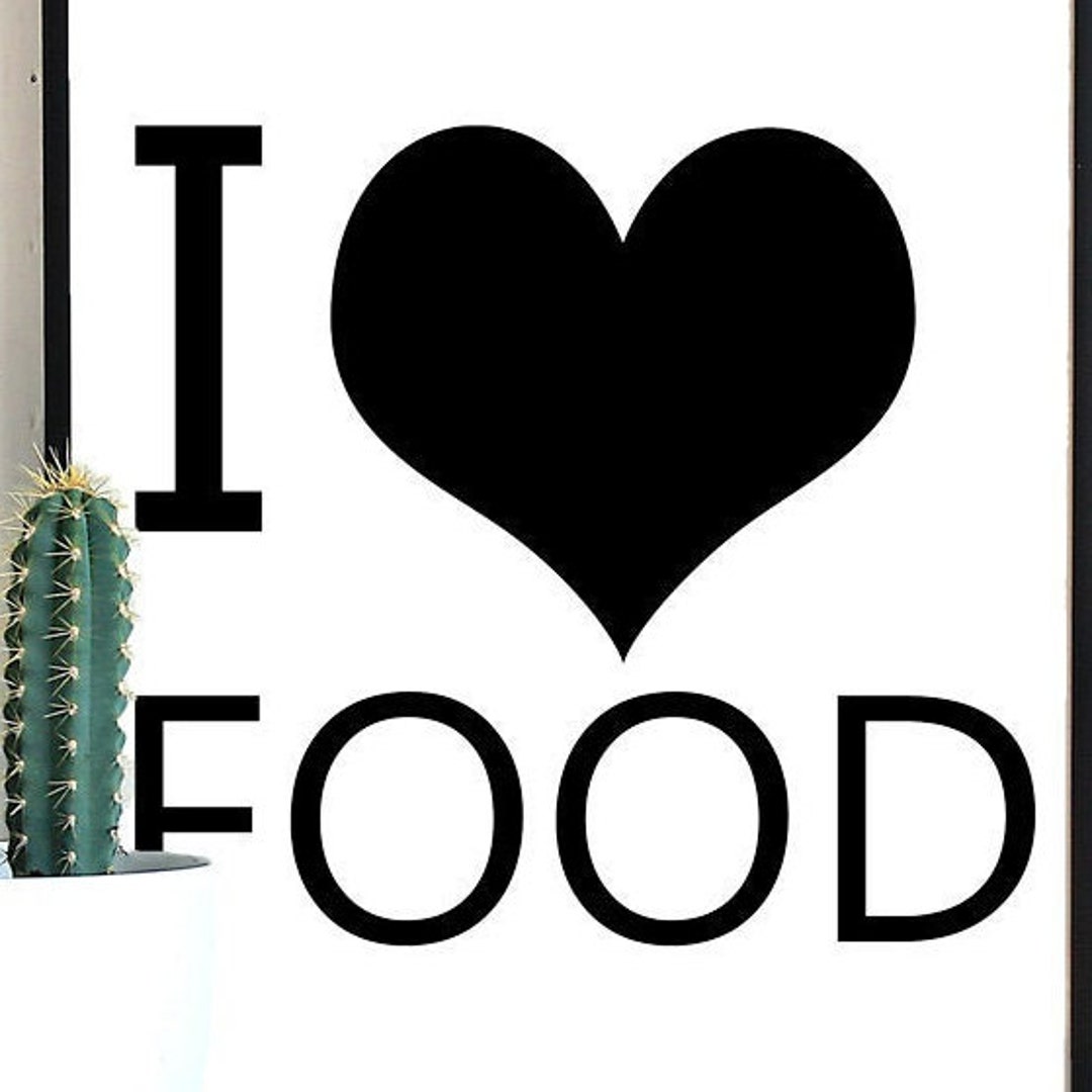 I Heart Food SVG, I Love Food Decal, Food Svg Cut, Cut Files Cricut ...