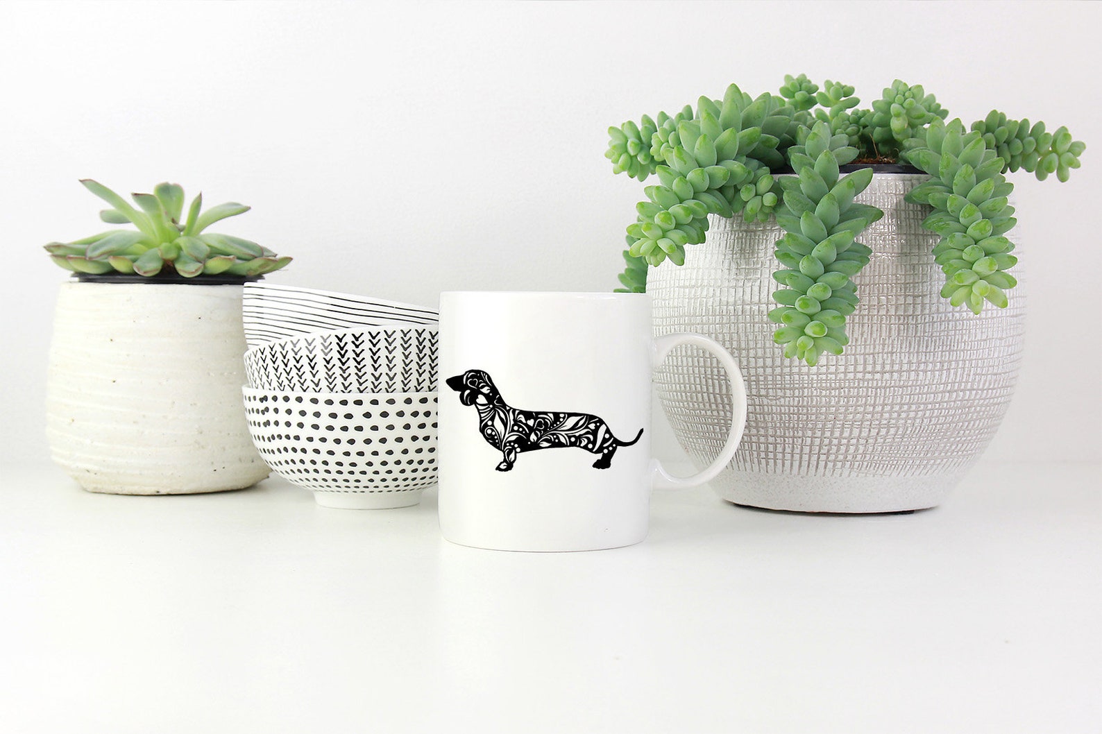 Mandala Dachshund Svg, Dachshunds, Dog Mandala, Heat Transfer, Cut ...