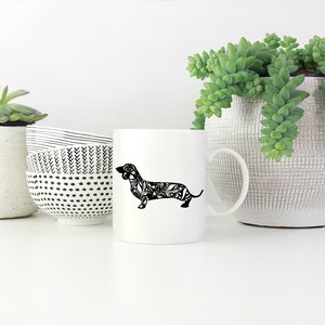 Mandala Dachshund Svg, Dachshunds, Dog Mandala, Heat Transfer, Cut ...