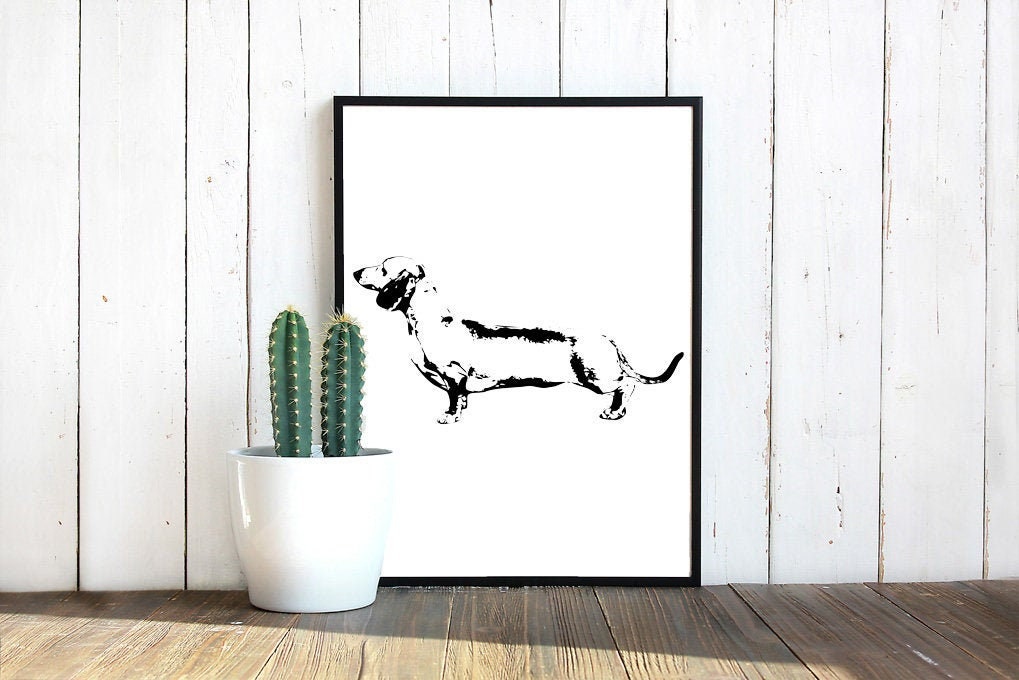 Dachshund, Weiner Dog Vector Art, Cut Files, Dog SVG, Dachshund Cut ...