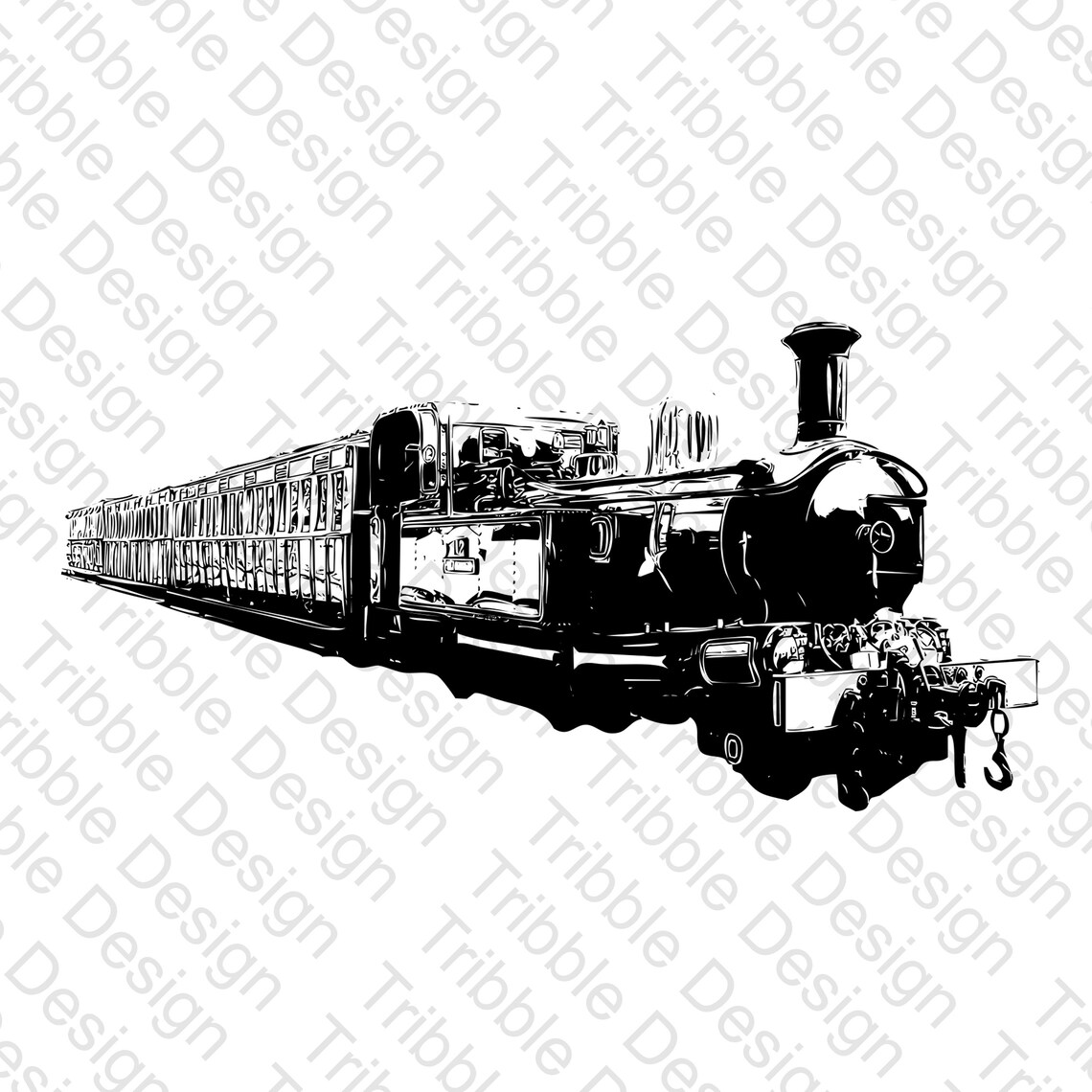Steam Train SVG, Steam Locomotive, Decal, Cut Files, Vinyl, Clipart ...