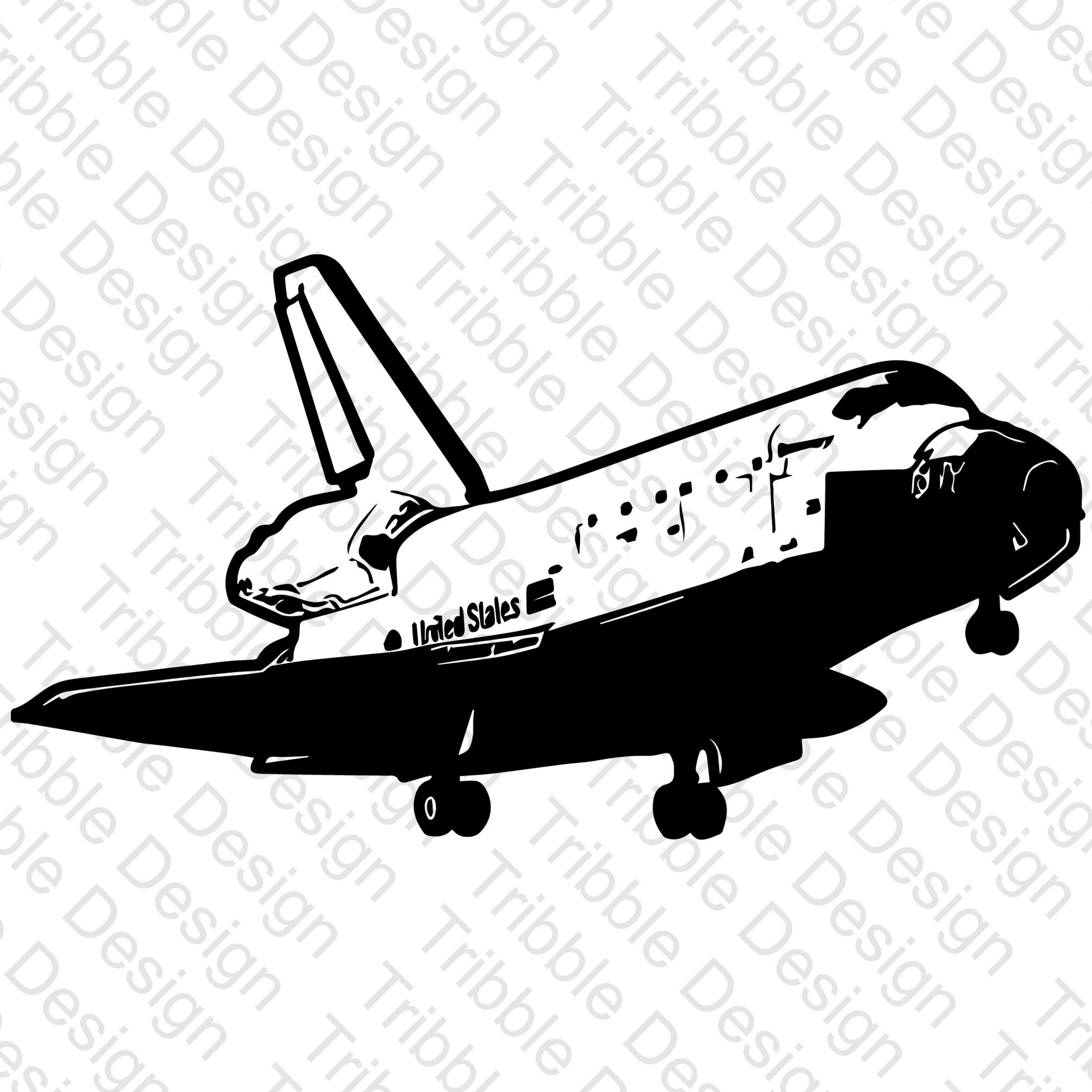 Space Shuttle Svg,dxf,png,cut File,space Shuttle,shuttle Svg,nasa ...